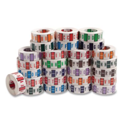 Quality Chemical Company - A-Z Color-Coded End Tab Filing Labels, A-Z ...